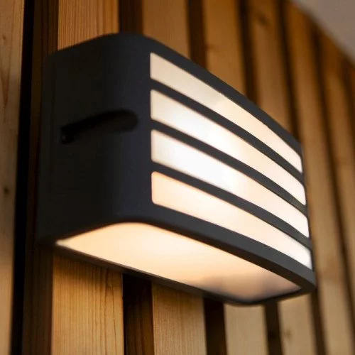 Compacte buitenlamp - Zebra muurlamp | Nostalux.be