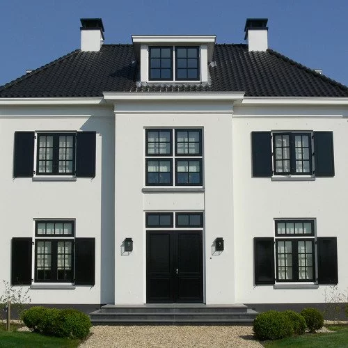 Buitenverlichting Goteborg Muurlamp Plat Zwart| Nostalux.be