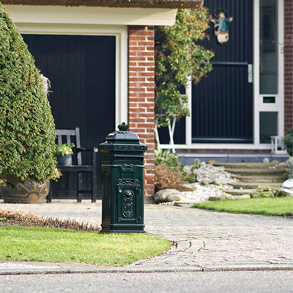 Pillar Post Box XL Green